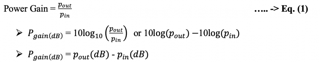 Power Gain and Voltage Gain in dB - Rahsoft