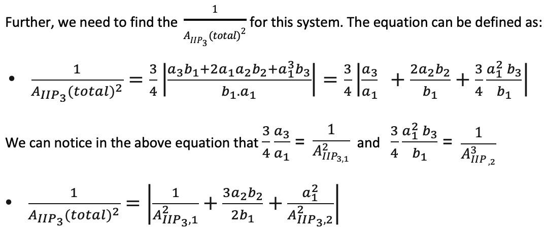 Non-linearity in Cascaded Stages - Rahsoft