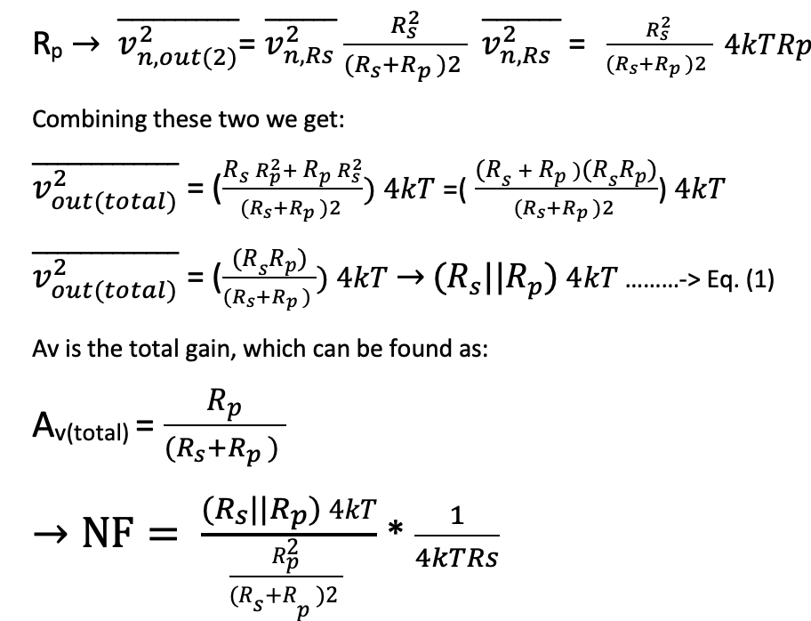Finding the Noise Figure for Circuit - Example - Rahsoft