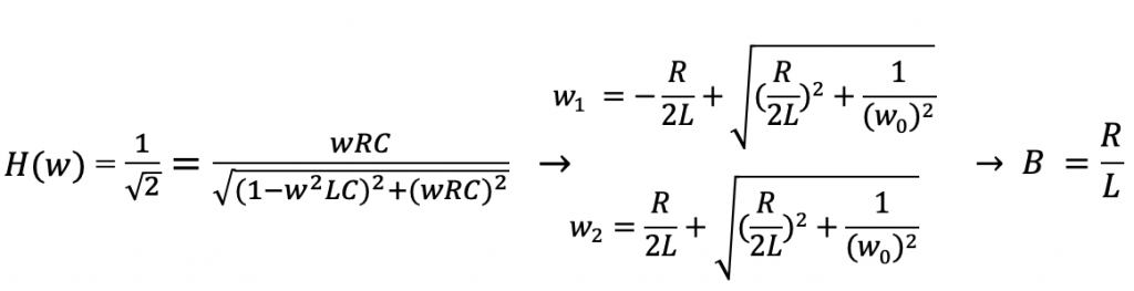 Transfer Function, Bandwidth and Quality Factor in RLC circuits - Rahsoft