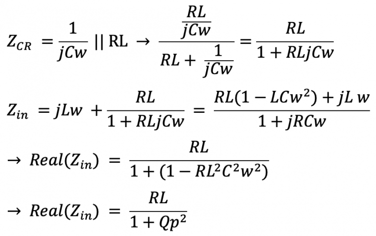 Calculating input impedance using Quality Factor and Resonance in RLC ...