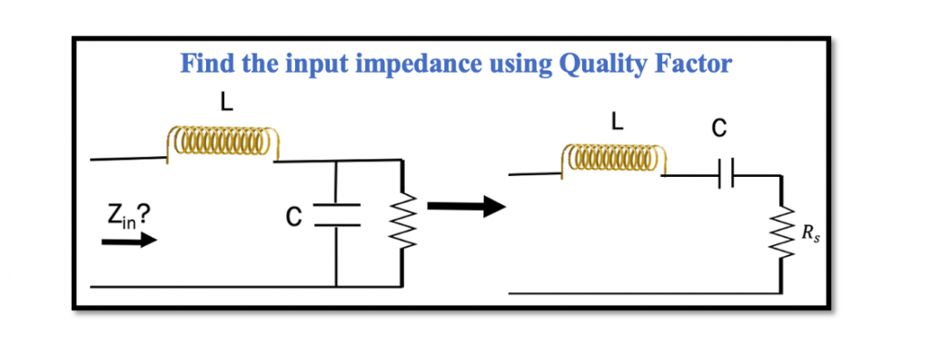 Calculating input impedance using Quality Factor and Resonance in RLC ...